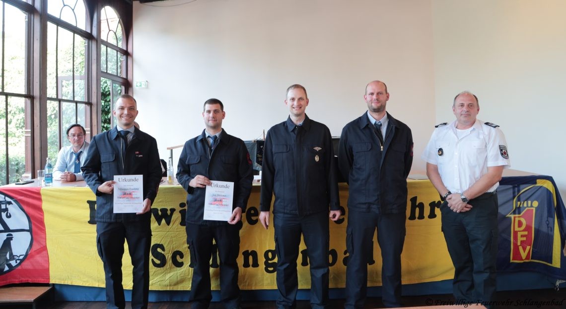 Jahreshauptversammlung der Freiwilligen Feuerwehr Schlangenbad ... Jahreshauptversammlung der Freiwilligen Feuerwehr Schlangenbad ...